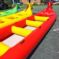 China Custom Inflatable Dragon Boat with Multi Person Bench Seats Reinforced Grab Handles and Color Options for Team Racing Lake Events and Water Rentals for sale