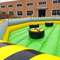 China Commercial Inflatable Rotating Challenge Arena with Player Podiums and Safety Walls for Events Parks and Team Competition Games for sale