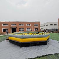 China Commercial Inflatable Rotating Challenge Arena with Player Podiums and Safety Walls for Events Parks and Team Competition Games for sale
