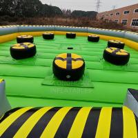 China Commercial Inflatable Rotating Challenge Arena with Player Podiums and Safety Walls for Events Parks and Team Competition Games for sale