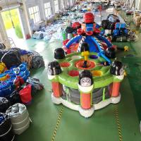 China Interactive Inflatable Whack A Mole Game with Multi Player Stations Safety Mesh and Central Play Area for Events Parks and Rentals for sale