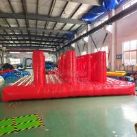 China Commercial Inflatable Human Wall Challenge Game with 5 Cutout Panels for Events and Team Building for sale