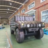 China Custom Inflatable Humvee Style Vehicle Decoy with Realistic Shape Printed Tires and Rapid Deployment Air Structure for Training Displays for sale