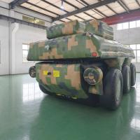 China Custom Airtight Inflatable Launcher Style Vehicle Decoy with Camouflage Printing Multi Axle Body and Rapid Field Deployment for Training Projects for sale