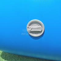 China Blue and White Inflatable Covered Pool with Arched Sunshade Canopy Reinforced Airtight Frame and Custom Size for Outdoor Events for sale