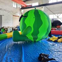 China Giant Cartoon Watermelon Inflatable Advertising Model with Sunglasses Custom Printing and Stable Air Supported Structure for Promotions for sale