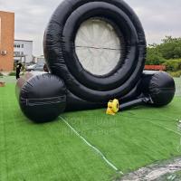 China Commercial Inflatable Football Dart Target with Numbered Scoring Board Velcro Balls and Reinforced Base for Events and Team Games for sale