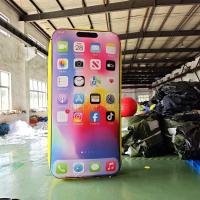 China Custom Giant Inflatable Smartphone Advertising Model with Full Color Printed Screen for Brand Promotions Exhibitions and Retail Displays for sale