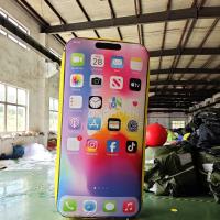 China Custom Giant Inflatable Smartphone Advertising Model with Full Color Printed Screen for Brand Promotions Exhibitions and Retail Displays for sale