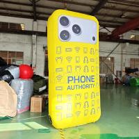 China Custom Giant Inflatable Smartphone Advertising Model with Full Color Printed Screen for Brand Promotions Exhibitions and Retail Displays for sale