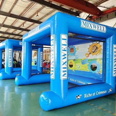 China Commercial Inflatable Multi-Sport Target Goal with Mesh Panels Custom Printing and Reinforced Frame for Events and Team Games for sale
