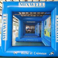 China Commercial Inflatable Multi-Sport Target Goal with Mesh Panels Custom Printing and Reinforced Frame for Events and Team Games for sale