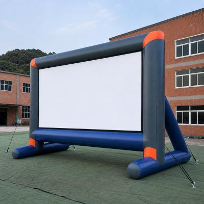 China Commercial Inflatable Outdoor Cinema Screen with Reinforced Frame Wide Projection Surface and Stable Supports for sale