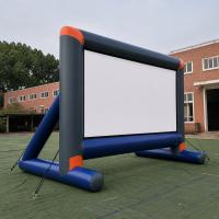 China Commercial Inflatable Outdoor Cinema Screen with Reinforced Frame Wide Projection Surface and Stable Supports for sale