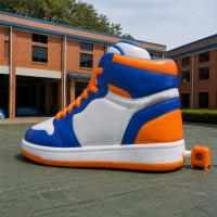 China Custom Giant Inflatable Sneaker Advertising Model with Detailed Laces Full Color Printing and Brand Logo for sale