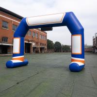 China Custom Commercial Inflatable Marathon Finish Arch with Sponsor Panels Stable Base and Full Color Printing for sale