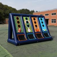 China Commercial Multi Sport Inflatable Precision Target Wall with Four Scoring Panels and Ball Return Pockets for sale