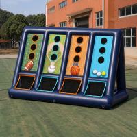 China Commercial Multi Sport Inflatable Precision Target Wall with Four Scoring Panels and Ball Return Pockets for sale