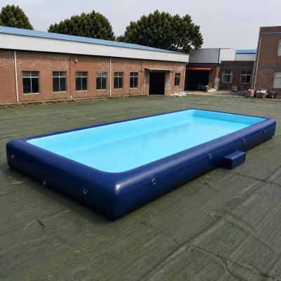 China Modular Commercial Inflatable Swimming Pool Custom Pool with Reinforced Airtight Walls Non Slip Floor and Custom Size for sale