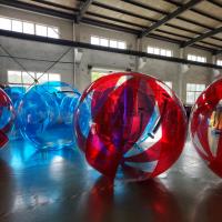 China Commercial Colorful PVC Inflatable Walking Balls with Reinforced Zipper and Internal Handles for Parks Events and Rental Use for sale
