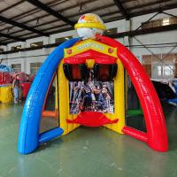 China Commercial Five-in-One Inflatable Multi-Sport Challenge Station with Basketball Target Games and Reinforced Frame for Events for sale