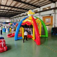 China Commercial Five-in-One Inflatable Multi-Sport Challenge Station with Basketball Target Games and Reinforced Frame for Events for sale