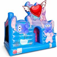 China Inflatable Bounce House with Slide 5x5x3.1m Custom Cartoon Theme Outdoor Playground for Kids Party Events 15 Person Capacity for sale