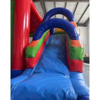 China Large Inflatable Bouncer Combo with Swimming Pool 5x5m Customizable PVC Bounce House for Kids for sale