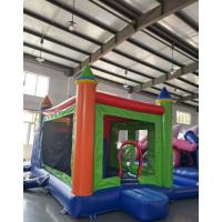 China Large Inflatable Bouncer Combo with Swimming Pool 5x5m Customizable PVC Bounce House for Kids for sale
