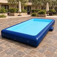 China Modular Commercial Inflatable Swimming Pool Custom Pool with Reinforced Airtight Walls Non Slip Floor and Custom Size for sale