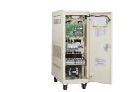 China 380V  Servo Motor Controlled  Voltage Stabilizer Carbon Roller Type for sale