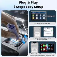 China Se Pro More Apps Music Gps Carlinkit USB Mini Wireless Adapter Carplay Universal Dual Channel Android Auto Ai Box for sale