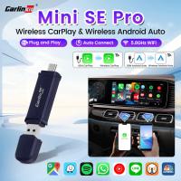 China CarlinKit Mini Se Pro Smart Wireless Adapter Carplay  5.0 Bluetooth Wifi Android Auto Dual Channel Fast Link Usb Car Play Dongle for sale