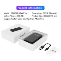 China Auto Connection 3.0 Wired Carplay To Wirelss Carplay Adapter Converter U2W Plus For A1 A3 B9 A4 A5 A6 A7 A8 Q2 Q3 for sale