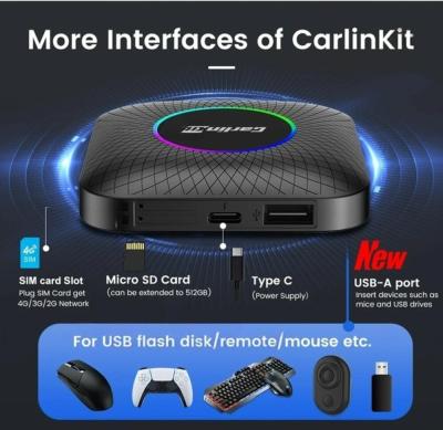 China Android 13 SM6225 Carplay Android Auto AI Box 64GB FOTA Upgrade SIM TF Ai Box for sale