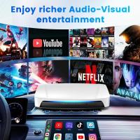 China Wireless Adapter Carplay And Andriod Auto To Youtube Netflix  Magicbox For Android 13 Car Play TBox UHD Android Auto Box SDM660 4G 64Gb for sale