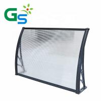 China Front Door Clear Plastic Canopy Rain Protection for Single Door Awning Canopy for sale