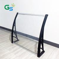 China 800mm PP Bracket 3mm PC Solid Sheet Cover DIY Plastic Polycarbonate Door Awning Canopy for sale