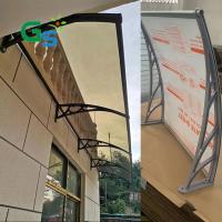 China Door DIY Polycarbonate Awning Canopy 15 Years Bracket Easy Install Custom Size Option for sale