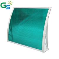 China Aluminum Frame 5.5Mm Pc Hollow Sheet Polycarbonate Awning Canopy For Outdoor Awnings for sale
