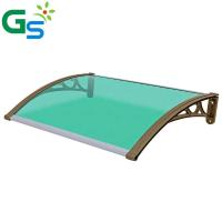 China Customized 800*800mm Outdoor Aluminium Awning Sheet Support Canopy Bracket For Window Canopy PC Awnings for sale