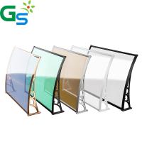 China 800*1200mm Pergola Frame Awning Parts Bracket Plastic Awnings Cover Aluminum Canopy for sale