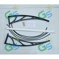 China Manual Operation 1000*1000mm Sunshade Waterproof Plastic Bracket for PC Canopy Awnings for sale