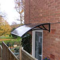 China Outdoor Window Sunshade with 1000mm Aluminum Bracket and Hotel Polycarbonate Canopy for sale