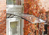 China Outdoor Window Sunshade with 1000mm Aluminum Bracket and Hotel Polycarbonate Canopy for sale