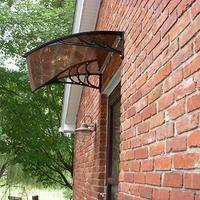 China Outdoor Window Sunshade with 1000mm Aluminum Bracket and Hotel Polycarbonate Canopy for sale