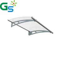 China Manual Operation Method PC Coated Anti-Uv Stainless Steel Support Polycarbonate Canopy for sale