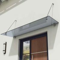 China Outdoor and Window Wall Stainless Steel Profile Canopy with Customized Glass Panel for sale
