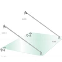 China 6 6MM Glass Panel DIY Stainless Steel Awning for Outdoor and Window Wall Suspension for sale