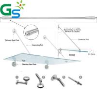 China 6 6MM Glass Panel DIY Stainless Steel Awning for Outdoor and Window Wall Suspension for sale